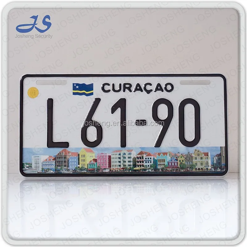 Curacao Customized Aluminum Car License Plates | OEM Sublimation Blank ...