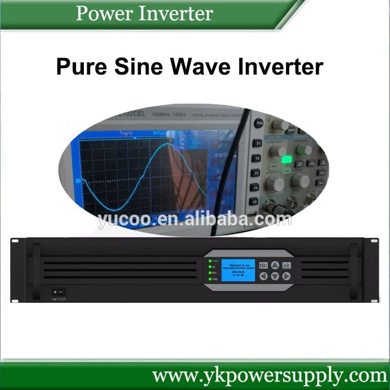 2u Rack Mount Dc Ac Pure Sine Wave Inverter 110v To 220v 6kva Telecom ...