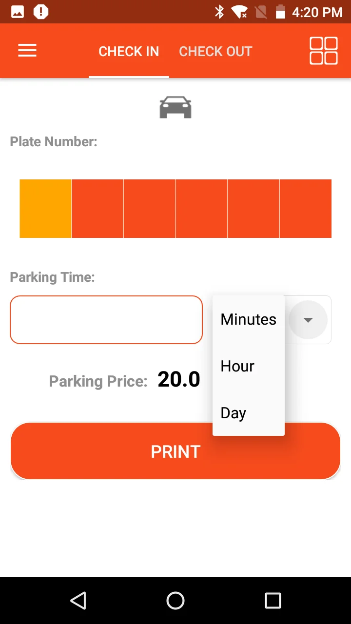 GOODCOM Car Parking Ticket System Android Handheld 58mm Pos Terminal ...