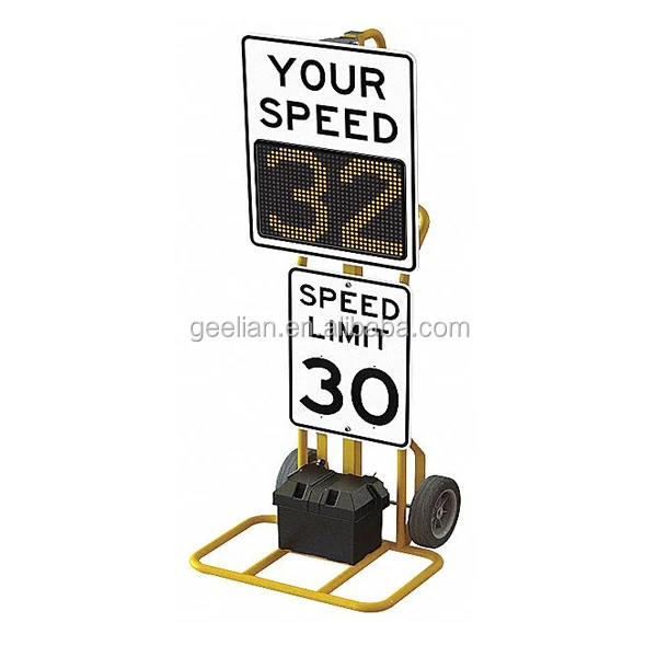 Radar Speed Trailer For Law Enforcement Traffic Flashing Speed Limit ...