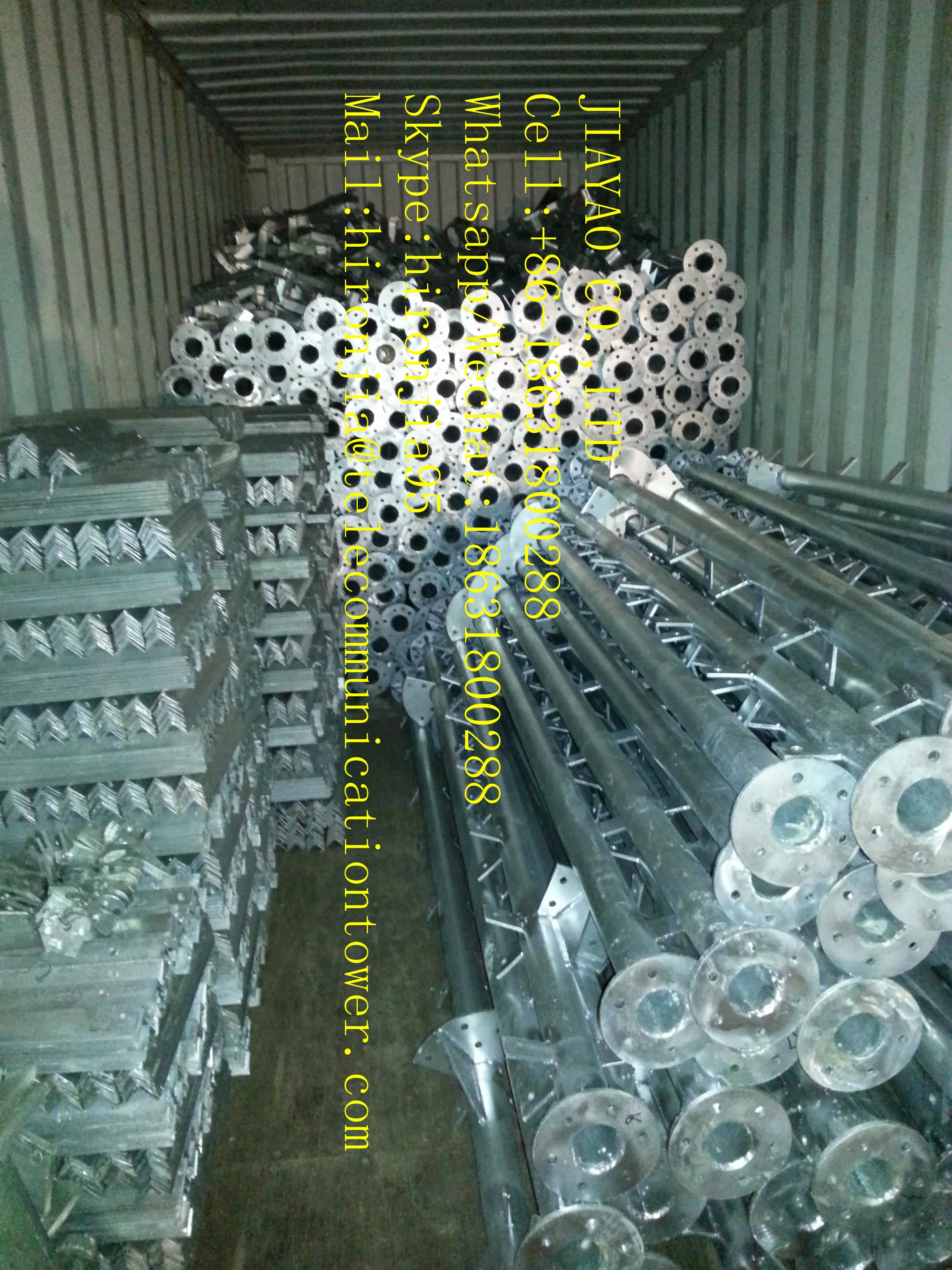 12m 3 Leg Triangle Galvanized Steel Telecommunication Rohn Tower/guyed ...