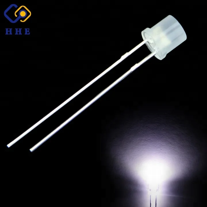 Interior 5mm 3MM Flat Top White Diffused Dual Color LED| Alibaba.com
