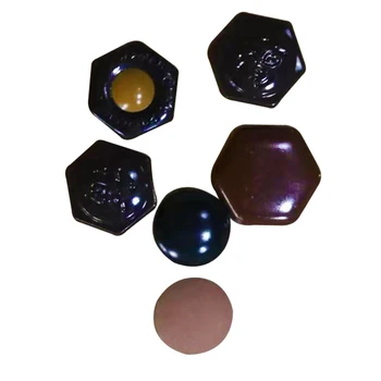 25 Round Hexagonal Germanium Stone Bright Tomaline Button Ceramic Sheet ...