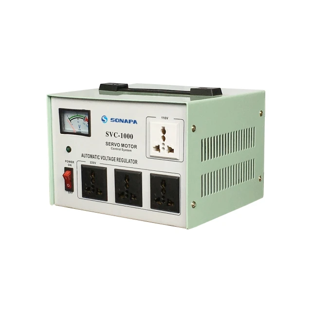 AVR 220V/110V 500VA 1000VA Desktop Servo Motor Single Phase Automatic ...