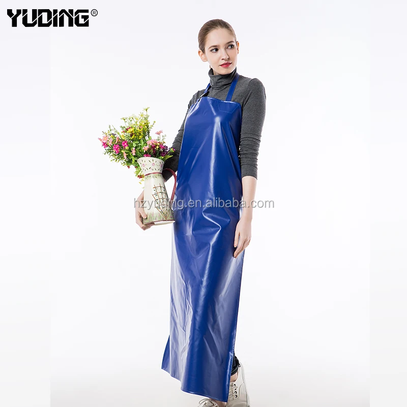 Custom Good Quality Pu Waterproof Aprons For Adults,Pvc Coated Kitchen ...