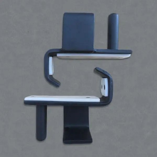 Gym Fitness Power Rack J Hooks - Unisex, Black Coated