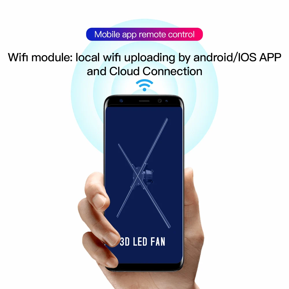 Dz52 New Product Backpack Holographic 3d Naked Eye Advertising 3d Hologram Led Fan - Buy ...