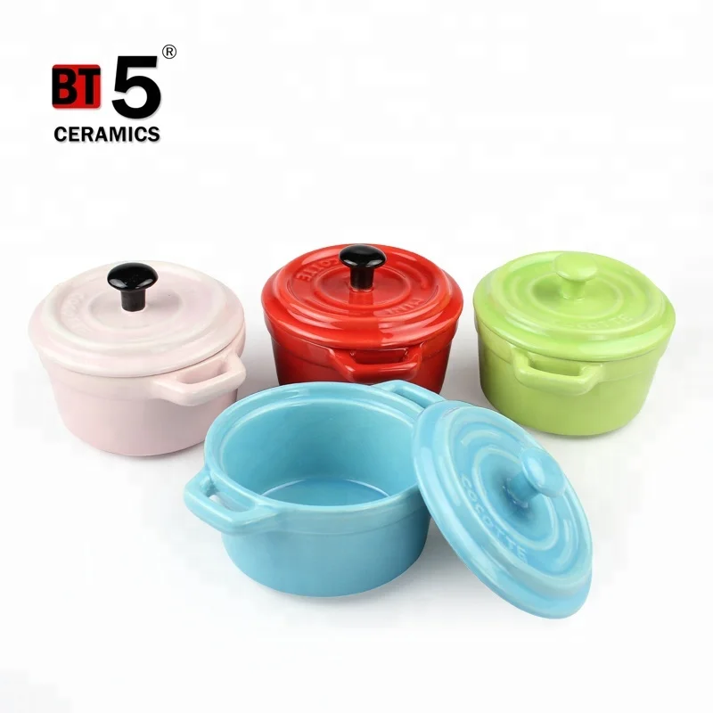 Mini Cute Insulated Casserole Dish Set Small Ceramic Cake Dessert ...