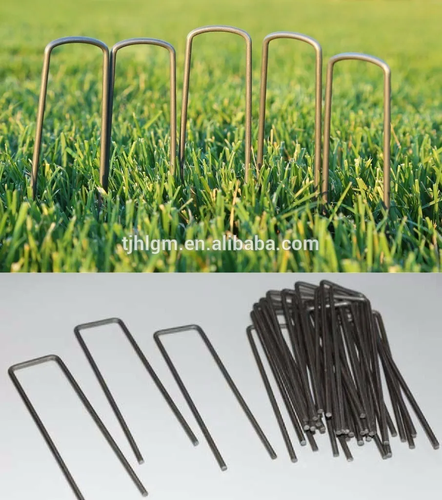 Galvanized U Shape Pins Ground Grass Cloth Steel Nail| Alibaba.com