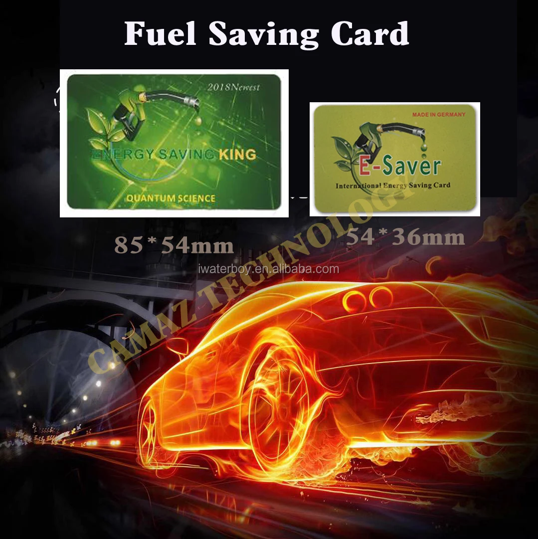Small Car Fuel Saver Card Energie Besparen16000 Negative Ion Energy ...