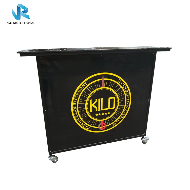 Meja Bar Portable - Modern Aluminum Portable Bar Counter