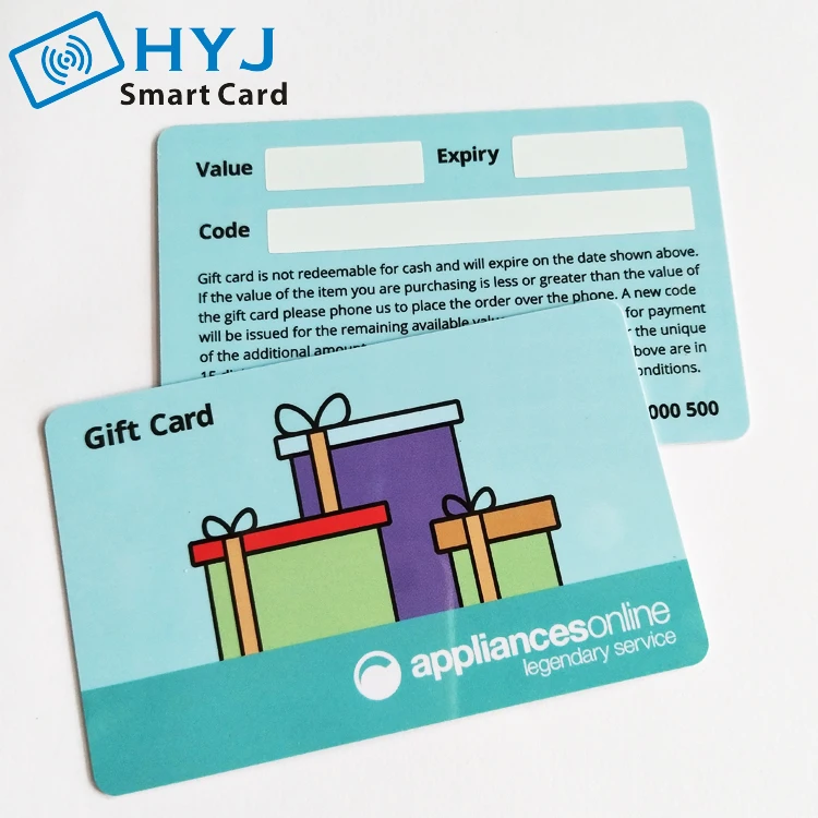 Custom Printed PVC Magnetic Card Credit Card Size Shopping Gift Card ...