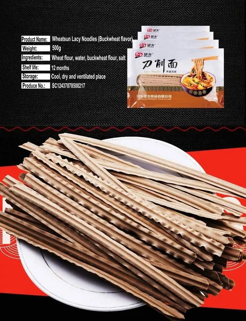 Wholewheat Buckwheat Wheat Flour Noodles Instant Ramen Dried Cut Sliced ...