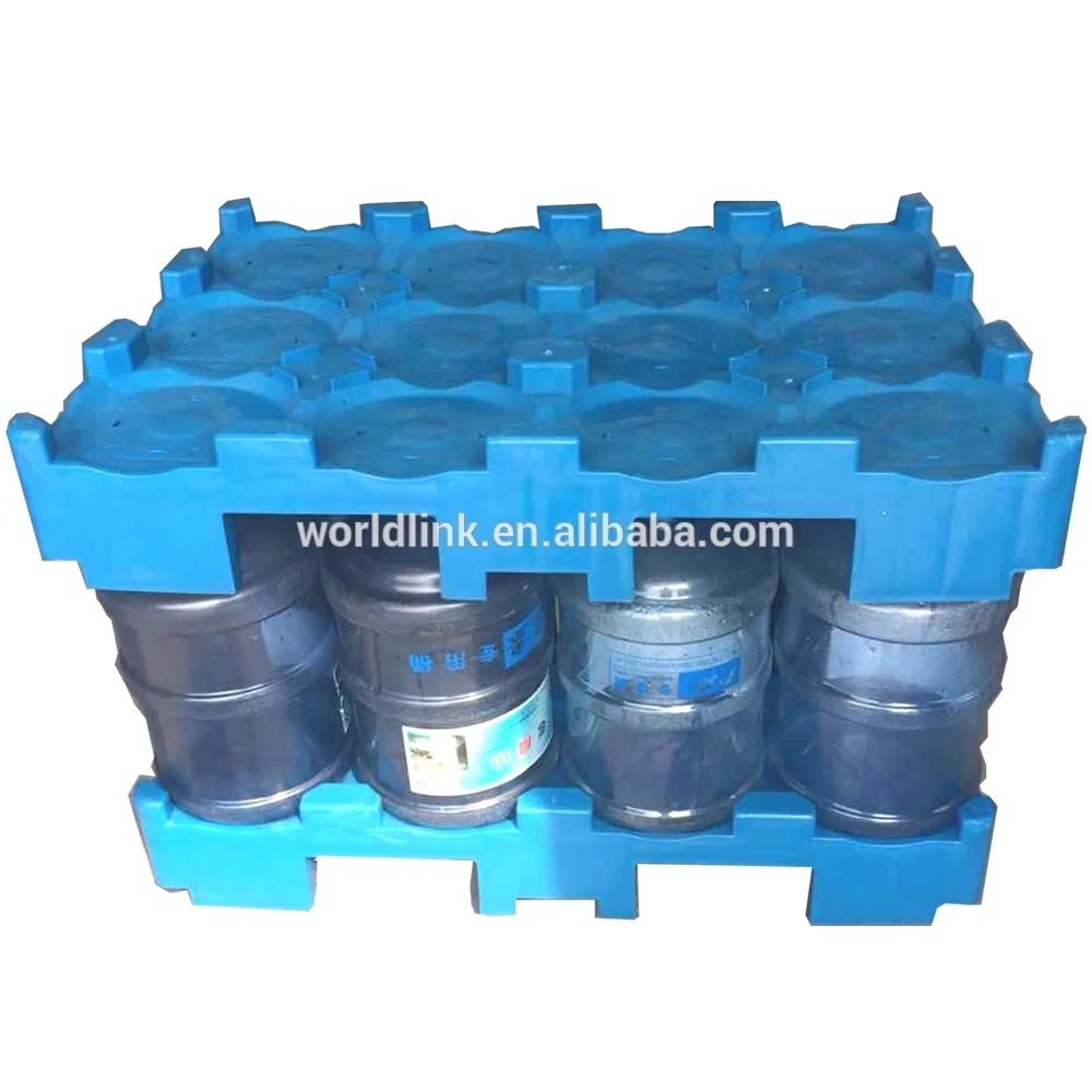 Heavy Duty Stacking Storage Plastic Bottled Water Pallet