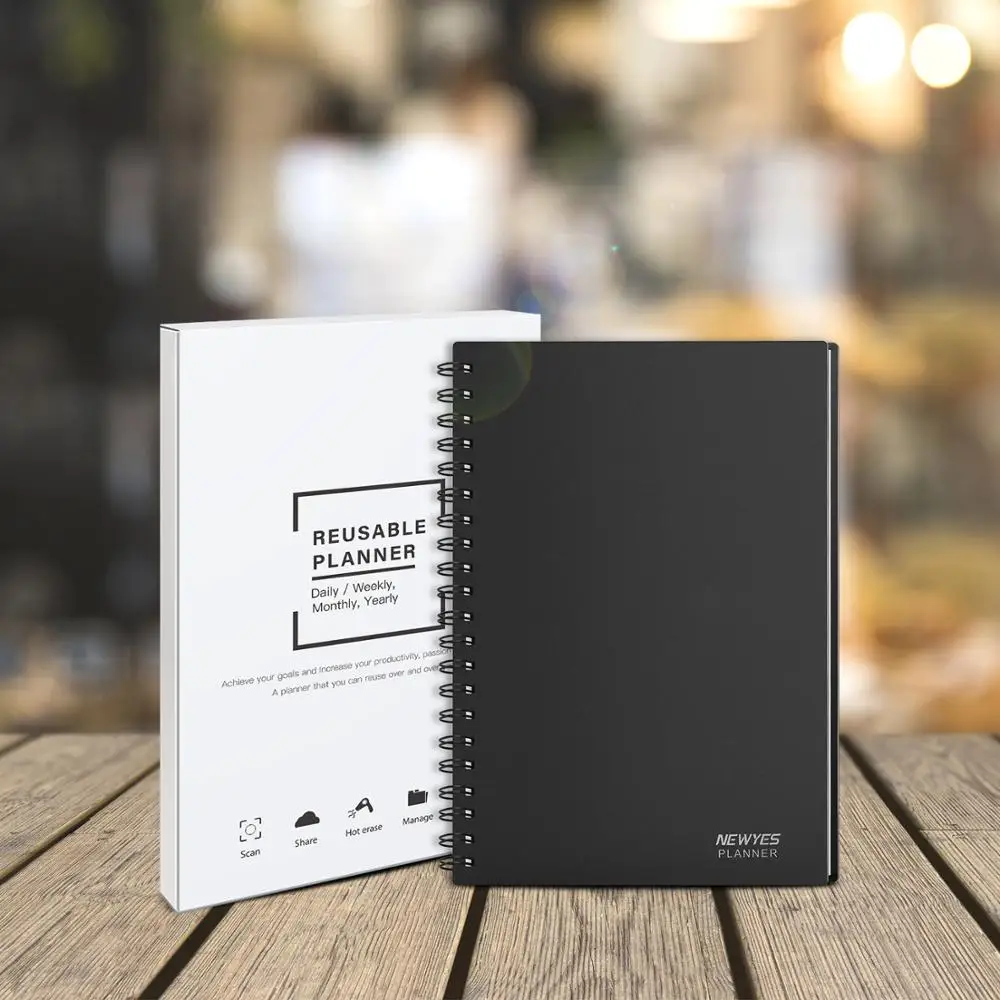 Newyes Gift A5 Size Smart Reusable Notebook Gratitude Journal Spiral ...