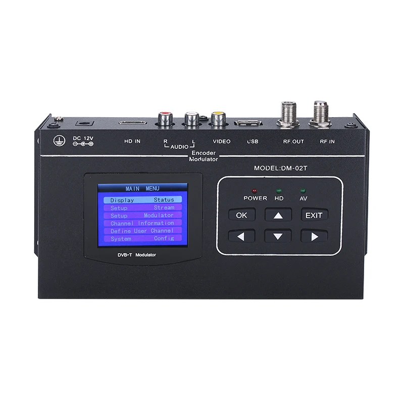 Digital Tv Modulation System Dual Channel Full Hd Encoder Modulator ...