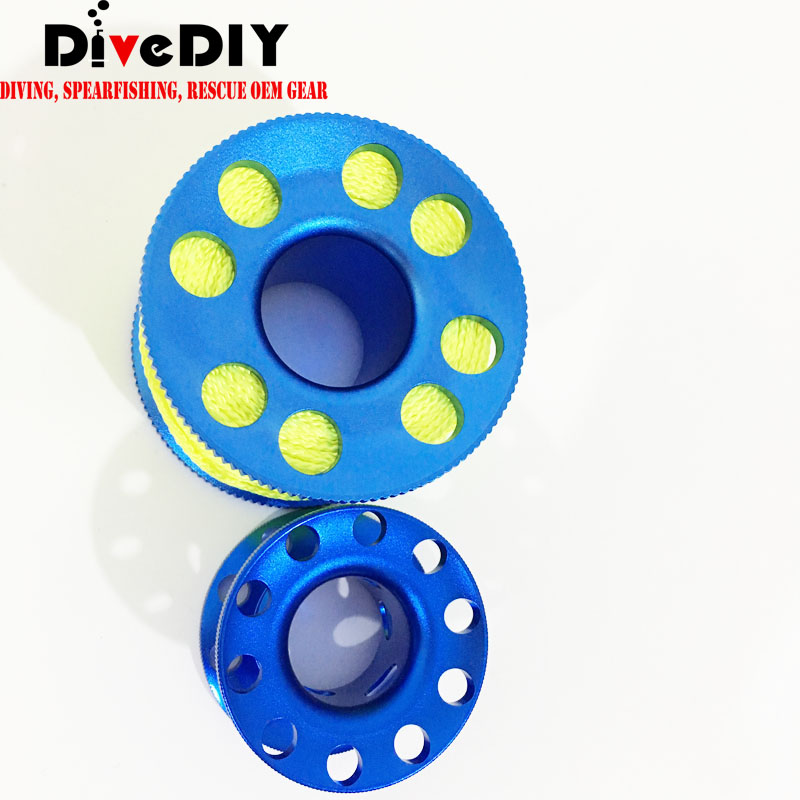 Scuba Diving Reel Aluminum Alloy Wreck Cave Finger Spool With 30m Flat ...