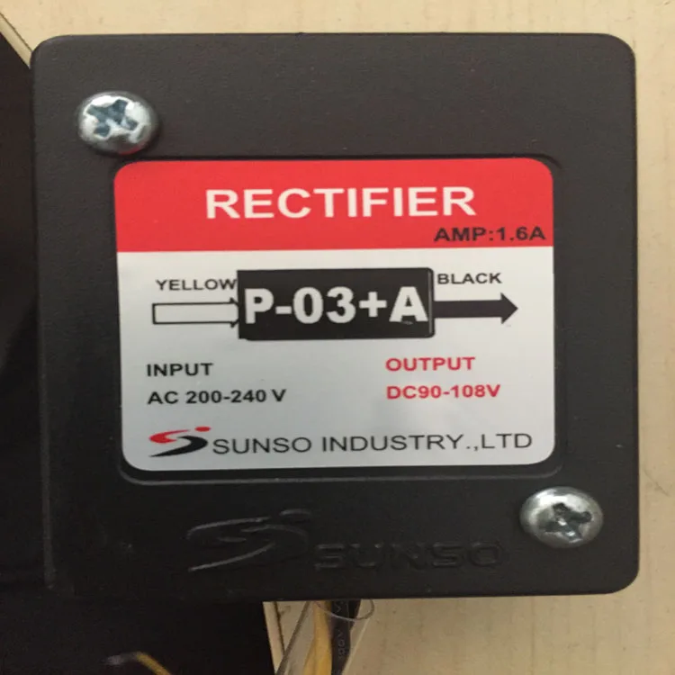 Taiwan Sunso Brake Rectifier P-03+a Amp 1.6a Rectifier Motor - Buy ...