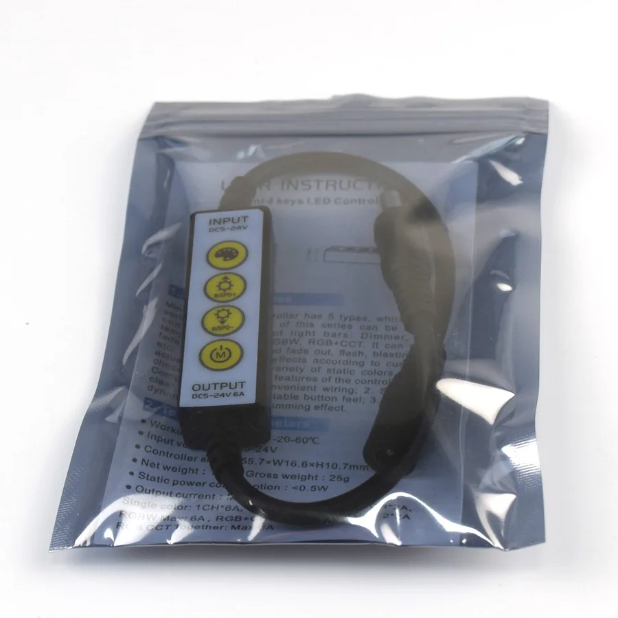 4-button Mini Single Color Lighter Led Controller Four-button ...