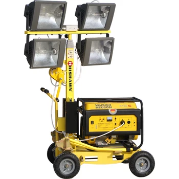 Construction Tool Mobile Lighting Tower With Diesel And Gasoline ...