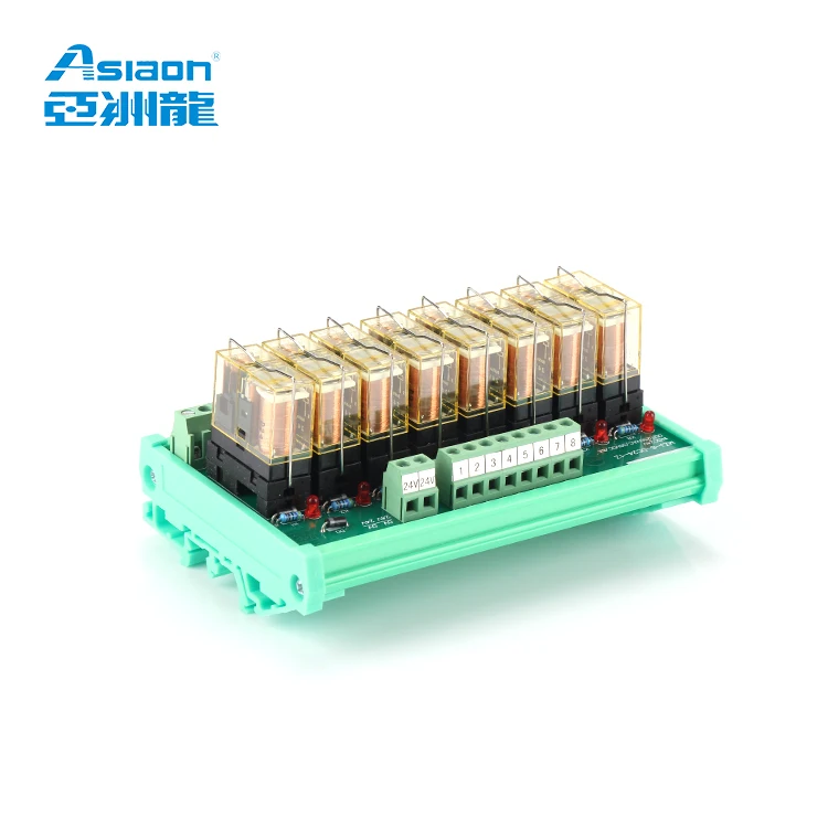 8 Channel Relay Module DC24V PLC Control MCU Microcontroller ...