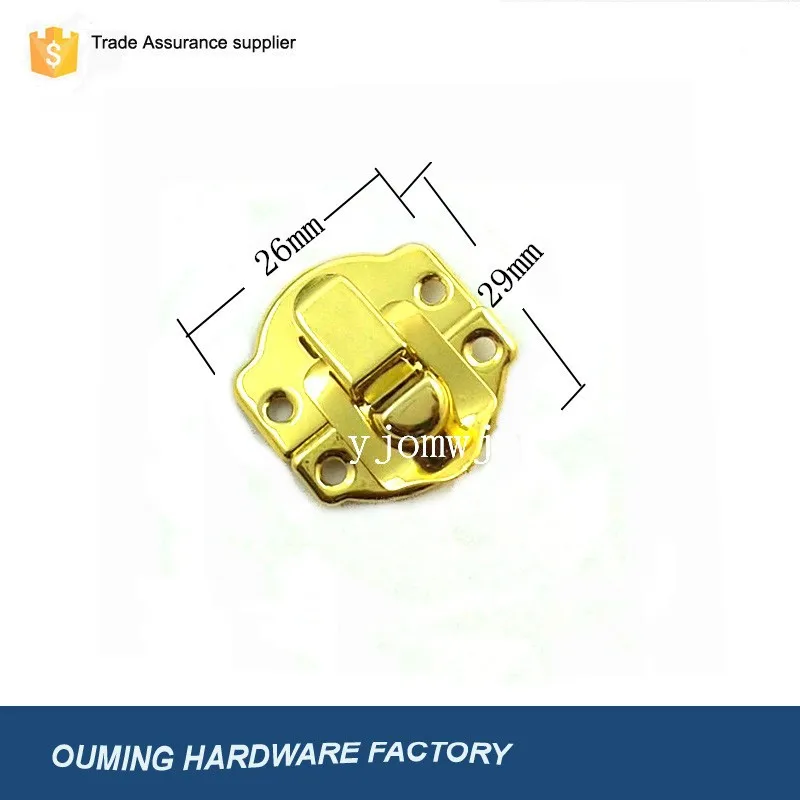 Shining Gold Metal Lock For Packing Box Clasp - Buy Shining Gold Metal ...