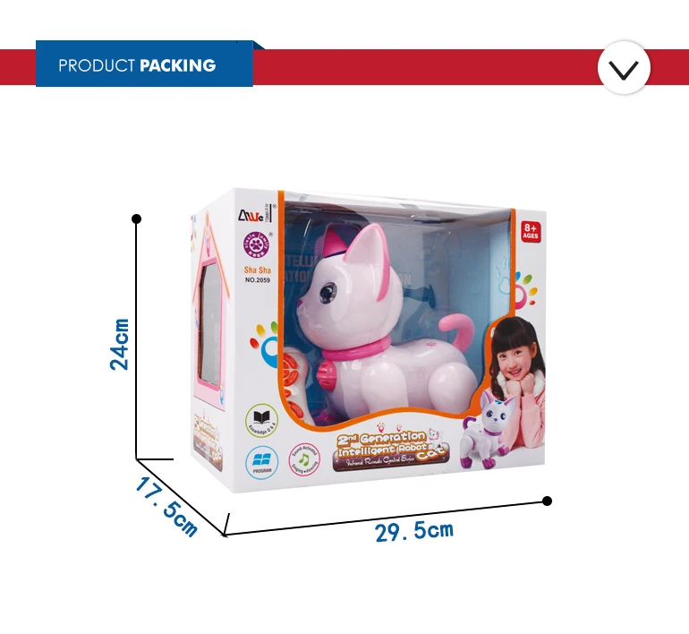 Hot Selling Intelligent Rc Remote Voice Control Ai Smart Cat Toy Robots ...