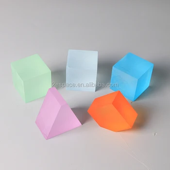 Triangular Acrylic Optical Display Blocks Custom Colored Acrylic ...