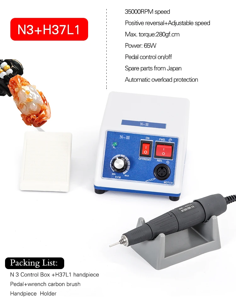 Jewelry Engraving Dental Lab Micromotor Polishing N3 + 35,000rpm ...