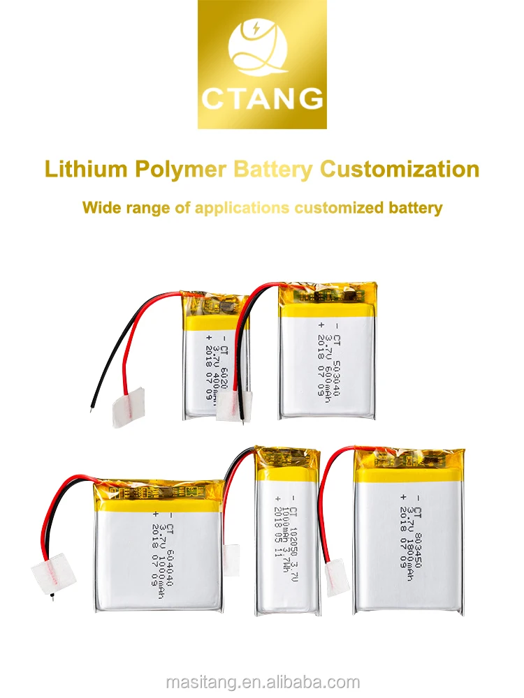 Ultra Small Lipo Battery 3.7V 20mAh 30mAh 40mAh 50mAh for Consumer ...