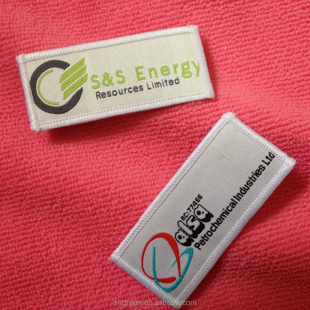 Promotional Merrow Border Clothing Woven Badges,Low Price Sew On ...