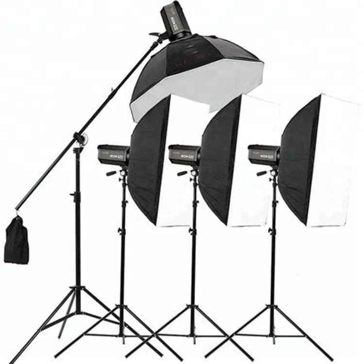 Professional photo light diffuser studio softbox kit for camera ...