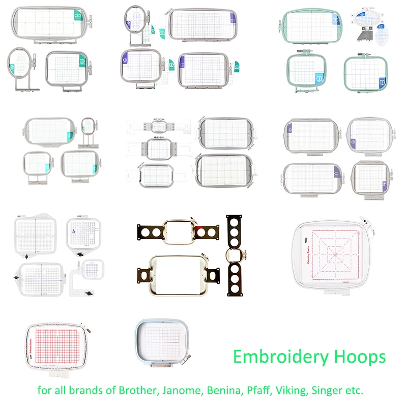 7 In1 Fast Metal Frames For Happy Embroidery Hoops Machine 355mm - Buy ...