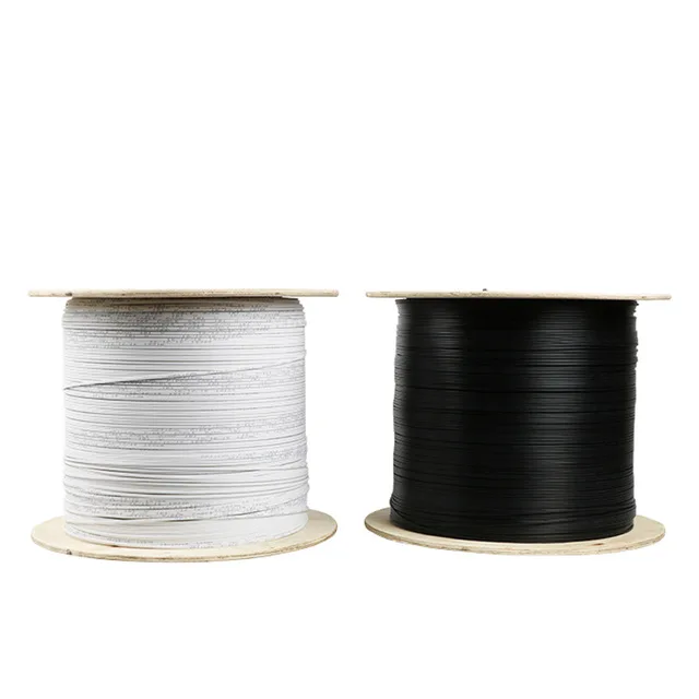 Ftth Cable Fibra Drop 1 Fo 1 Hilo Fibra Optica Monomodo Con Mensajero ...