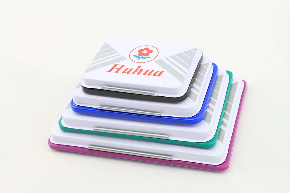 NO.182 HUHUA Office Metal Case Stamp Pad Refill Ink Stamp Pad