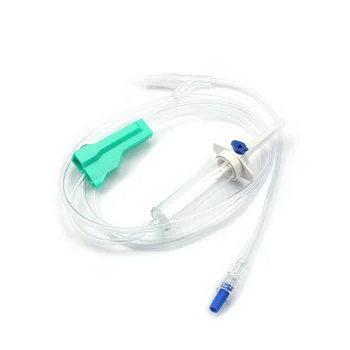 Disposable Medical Gravity Infusion Iv Set With Flow Regulator - Buy ...