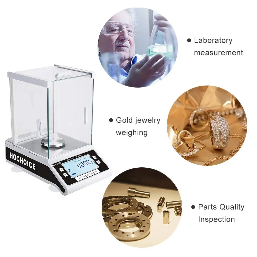 Analytical Balance 1mg Precision Lab Scale 0.001g Digital Analytical ...