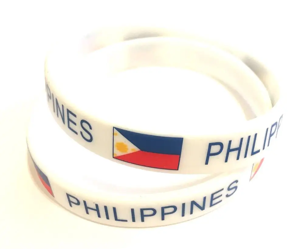 Philippines Wristband Silicone Pinoy Philippines Flag Country Filipino ...