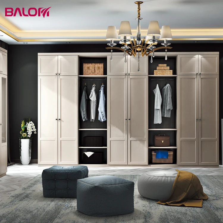Modern Design Walk-In Closet Custom Bedroom Furniture Sliding Solid ...
