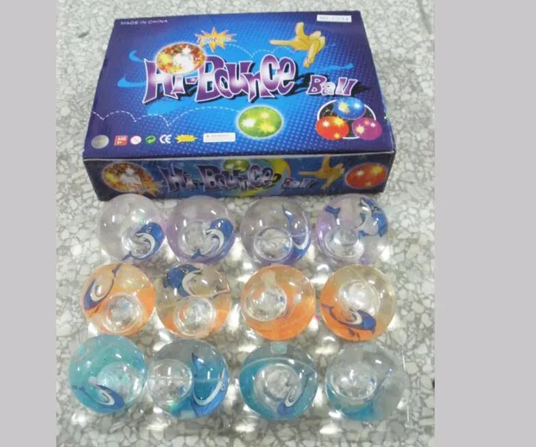 Kids 6.5cm Led Flashing Clear Bouncing Balls Toy - Buy Led Bouncing ...