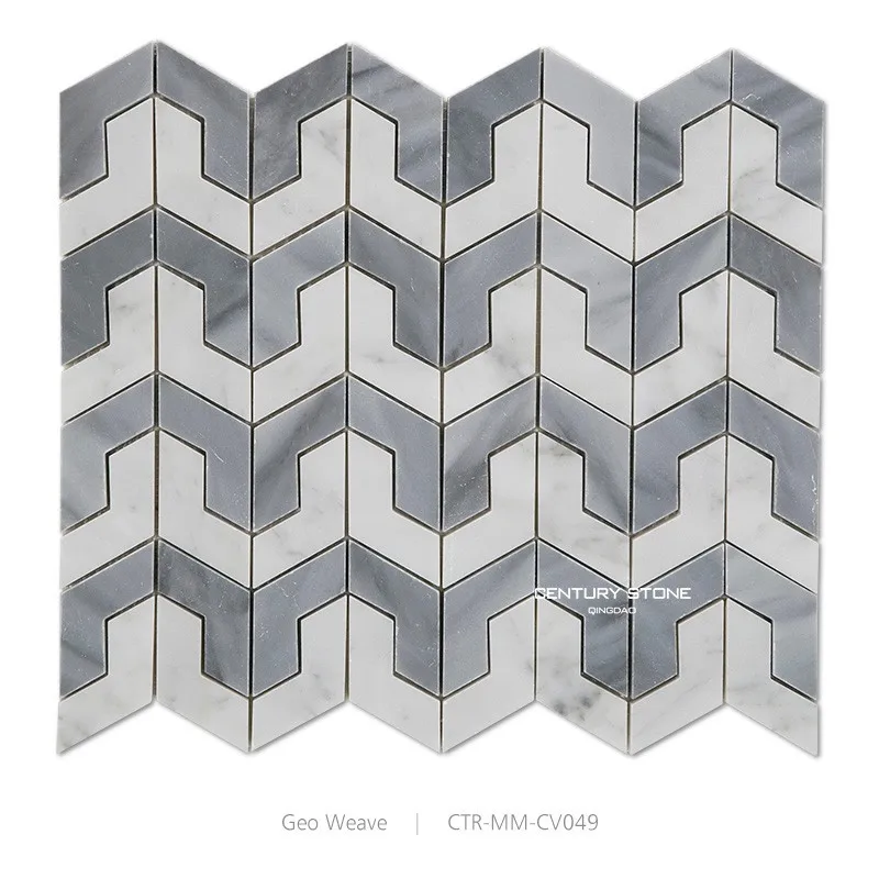 Polished Irregular Shape Wave Pattern Non-slip Kitchen Floor Marble ...