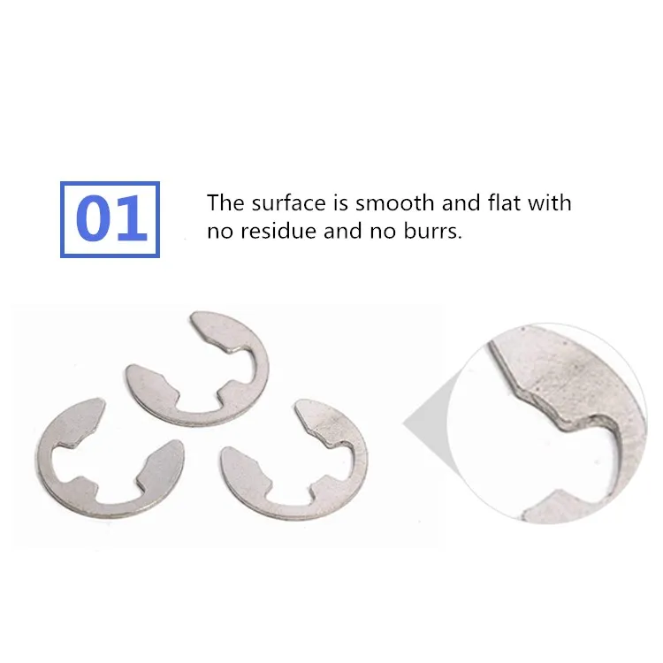 M15 Stainless Steel 304 Split E Clip Retaining Lock Washer