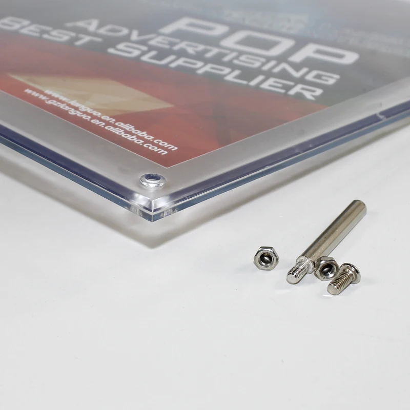 Custom A4 A5 A6 Sizes Acrylic Picture Frame Display Holder