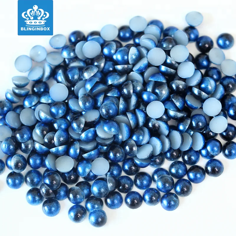 Flatback Plastic Pearl for DIY Craft Decoration, Plastic Pearl Half ...