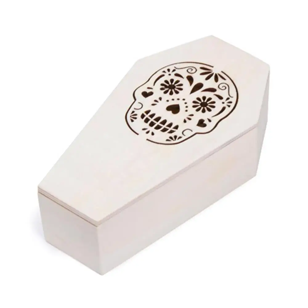 Customized Unfinished Small Wooden Coffin Box - Buy Mini Coffin Box ...