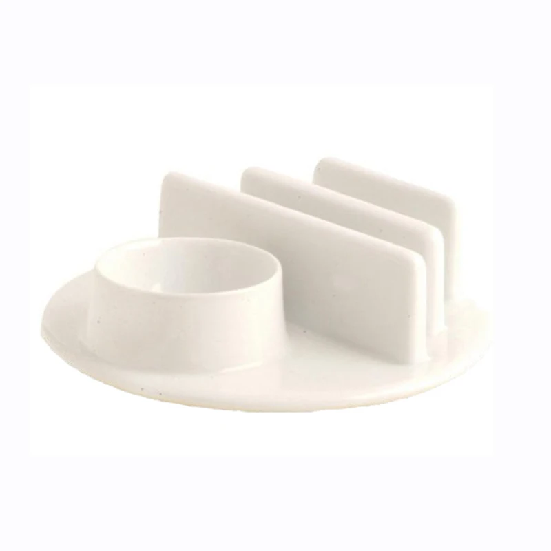 Modern White Porcelain Kitchenware Egg Holder Breakfast Ceramic Toast ...