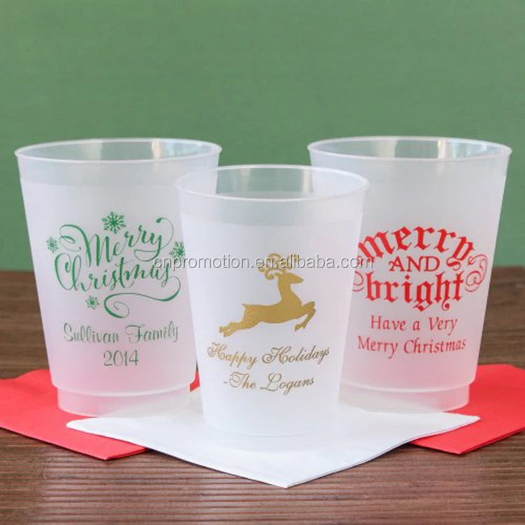 16oz Custom Logo Plastic Punch Stadium Tumbler Reusable Wine Mug ...