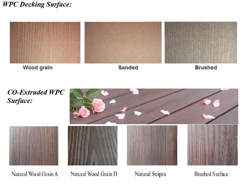 Best Quality 3D Embossing WPC Decking Flooring Outdoor