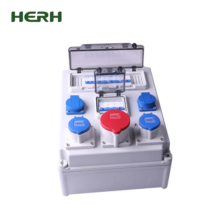 Customized Ip66 Waterproof Industrial Combination Socket Box For Power Distribution,Industrial ...