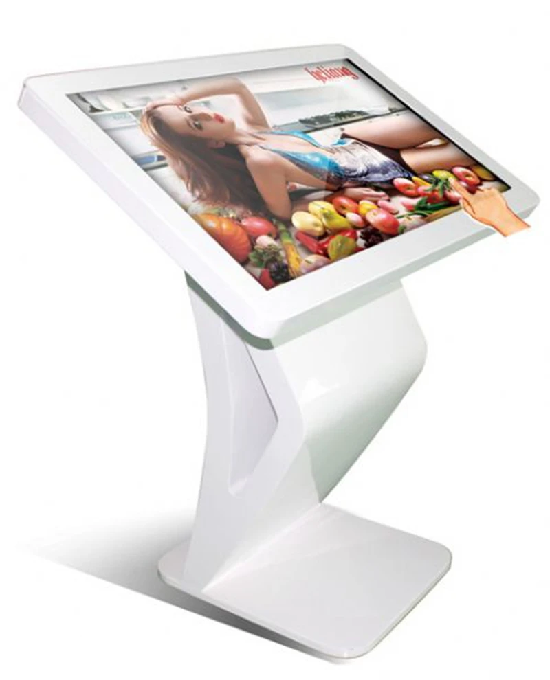 55 Inch Ir Info Kiosk Interactive Lcd Display For Advertising Totem ...